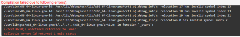 Undefined Reference To Main C [solved] Mr Codehunter