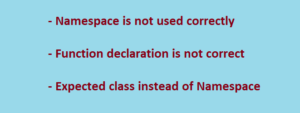 c++ expected a declaration [ SOLVED] - Mr.CodeHunter