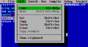 how to copy paste in turbo c++ ? - Mr.CodeHunter